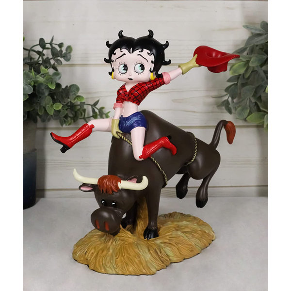 Zoomie Kids Mia Cowgirl Betty Boop Figurine | Wayfair